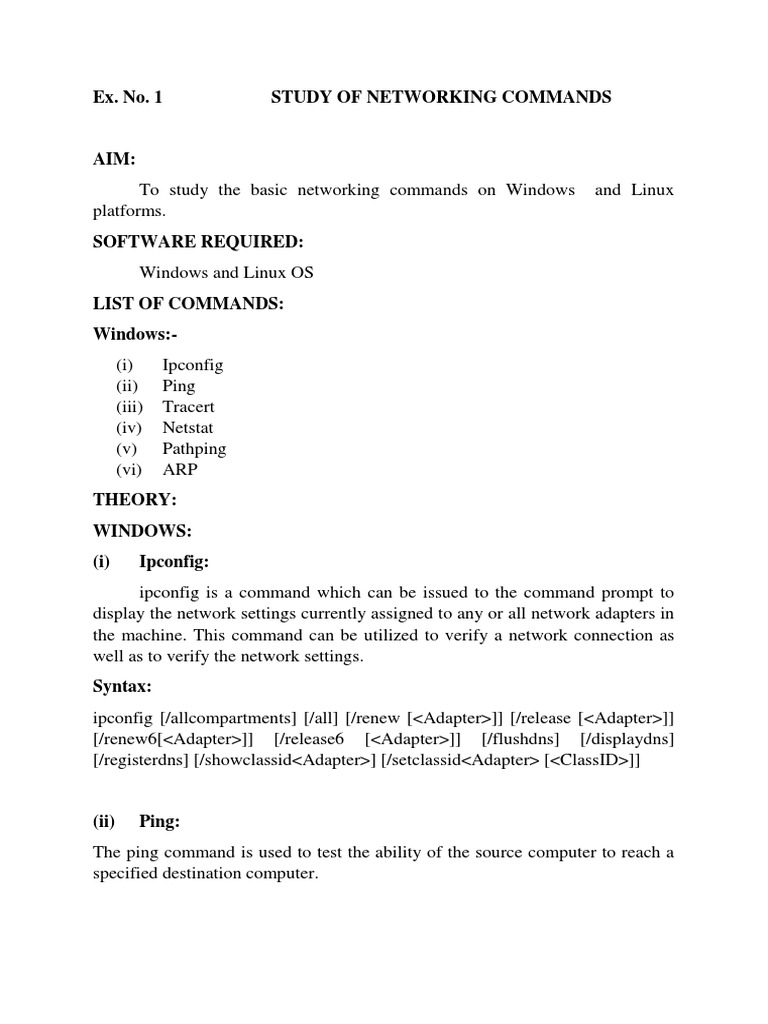 Exp 2 | PDF | Areas Of Computer Science | Computer Networking