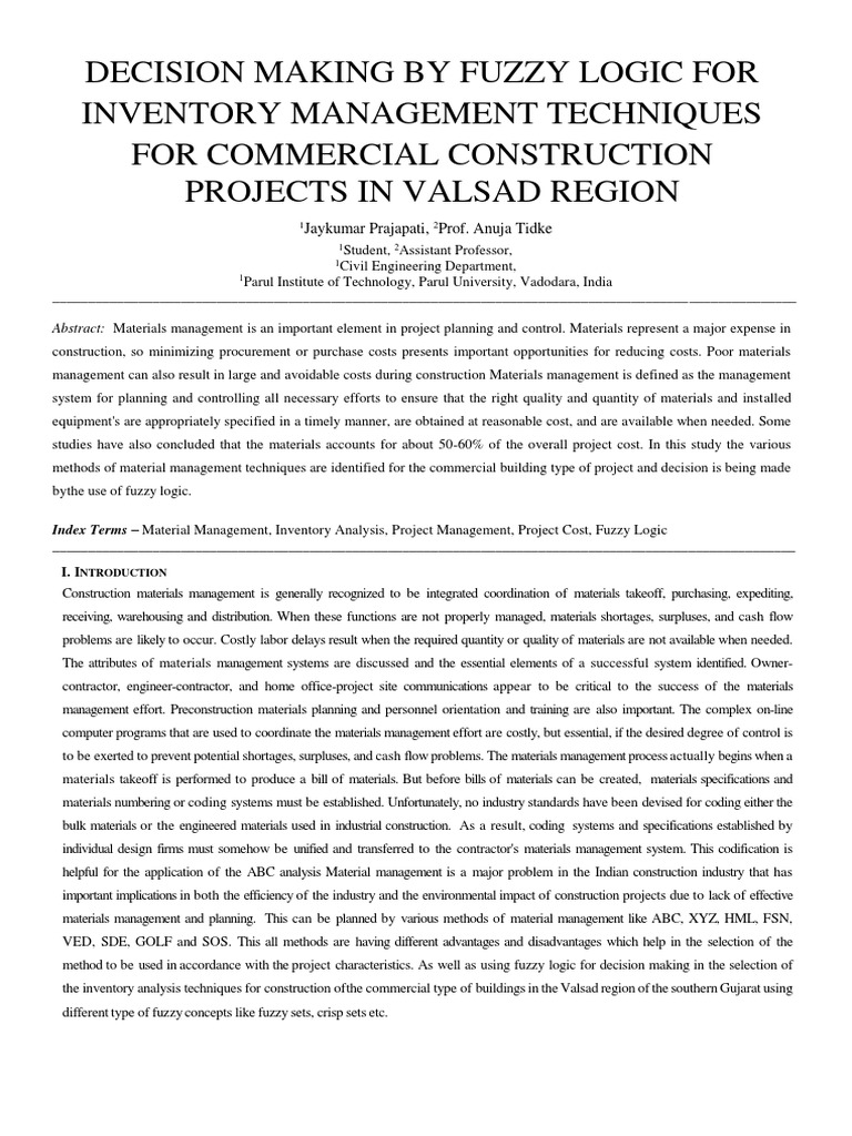 Review Paper | PDF | Inventory | Mathematical Optimization