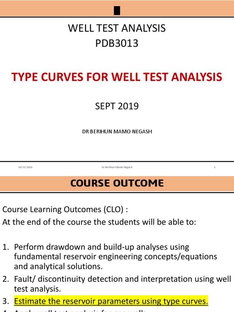 Type Curves For Well Test Analysis | PDF | Petroleum Reservoir | Derivative