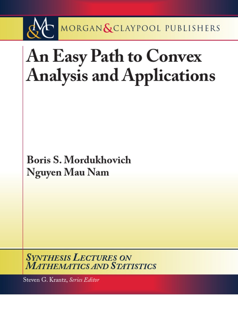 Convex Analysis PDF | PDF | Mathematical Optimization | Functions And Mappings