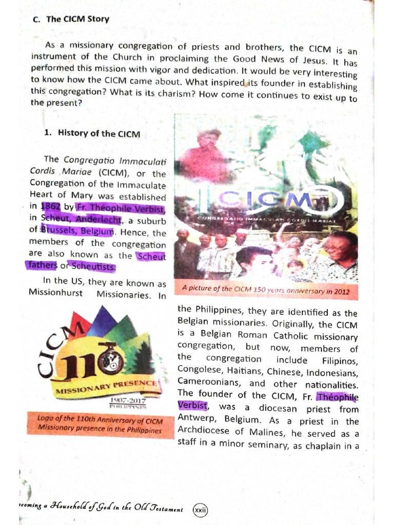 CICM History | PDF