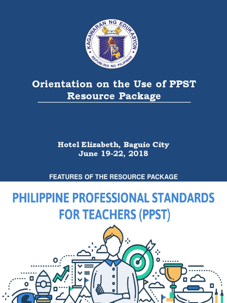 Orientation in The Use of PPST Resource Package | PDF | Learning ...