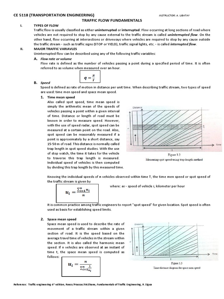 Lec3 Traffic Flow Fundamentals | PDF