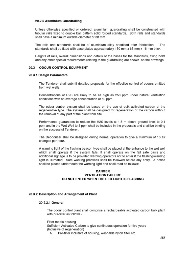 Odour Control Unit PDF | Download Free PDF | Duct (Flow) | Manufactured ...