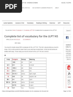 JLPT Sensei - n5 Grammar List | PDF | Grammar | Language Families