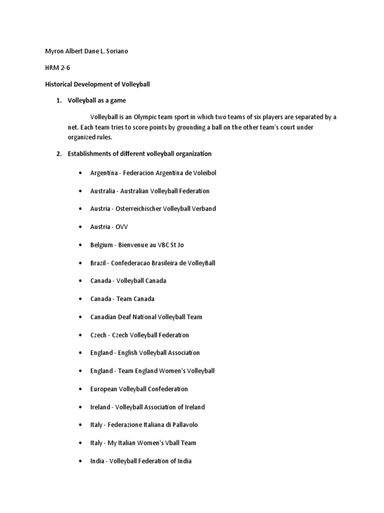 Assignment - PE! | PDF | Volleyball | Hobbies