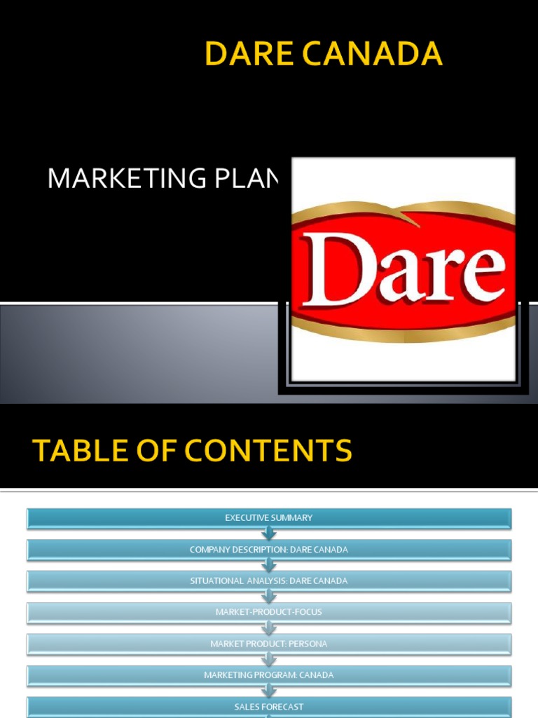DARE CANADA Marketing Plan | PDF | Marketing | Advertising