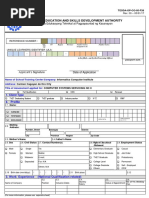 TESDA Assessment Application Form PDF | PDF | Learning | Business