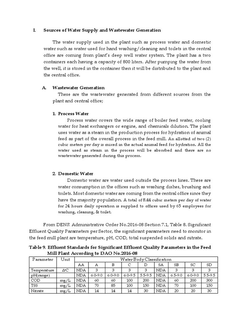 Sources of Wastewater Generation | PDF | Wastewater | Water Supply