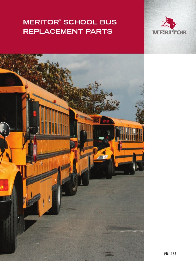 Meritor School Bus Replacement Parts PDF | PDF | Brake | Vehicles