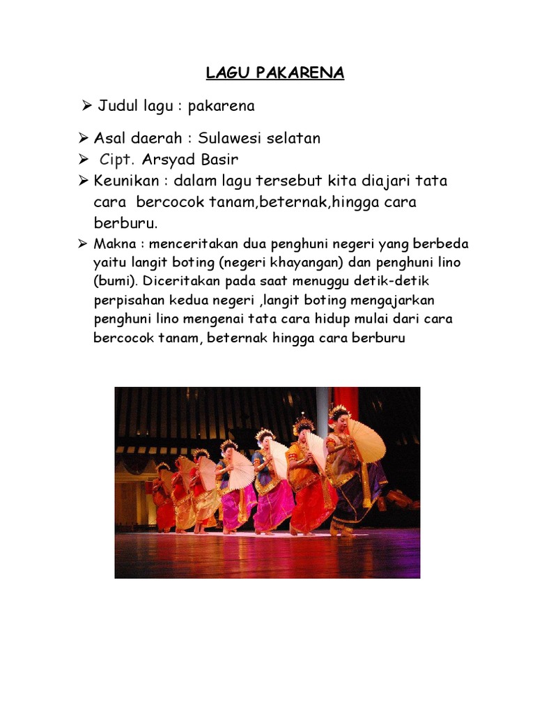 Lagu Pakarena | PDF