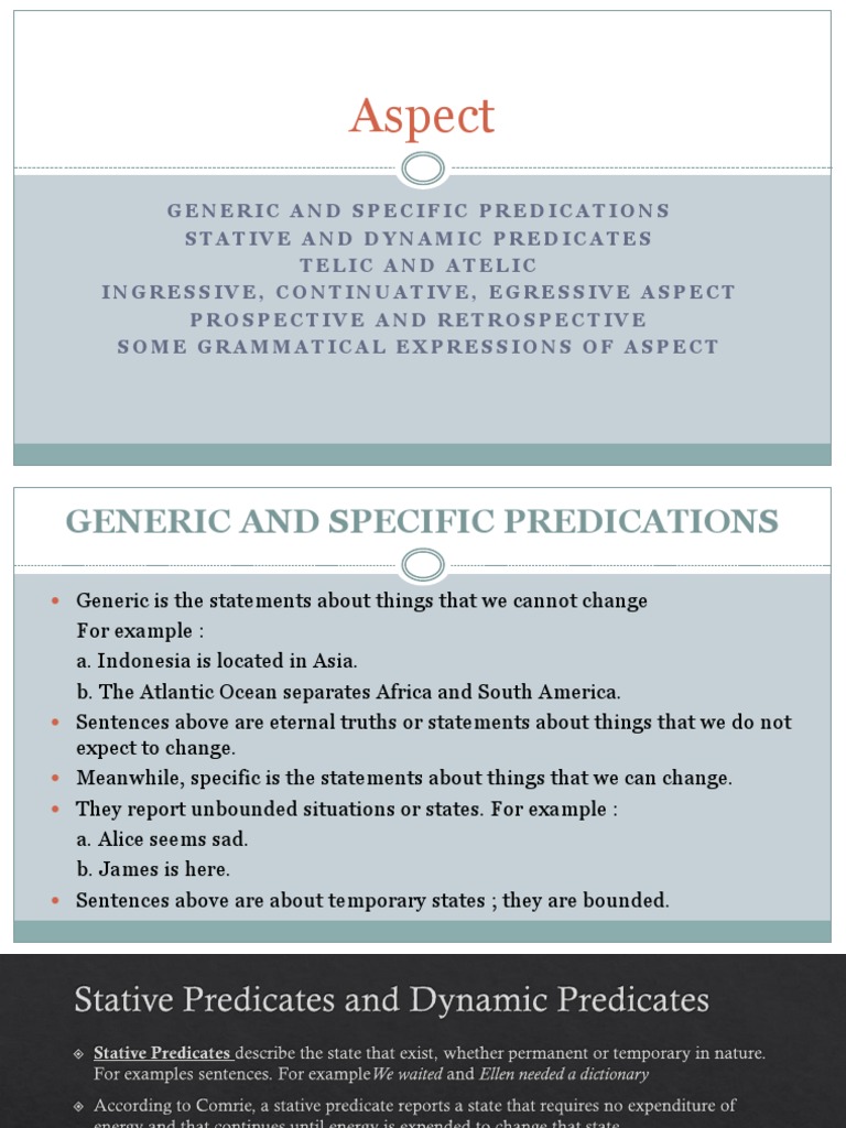 Prospective and Retrospective | PDF | Verb | Predicate (Grammar)