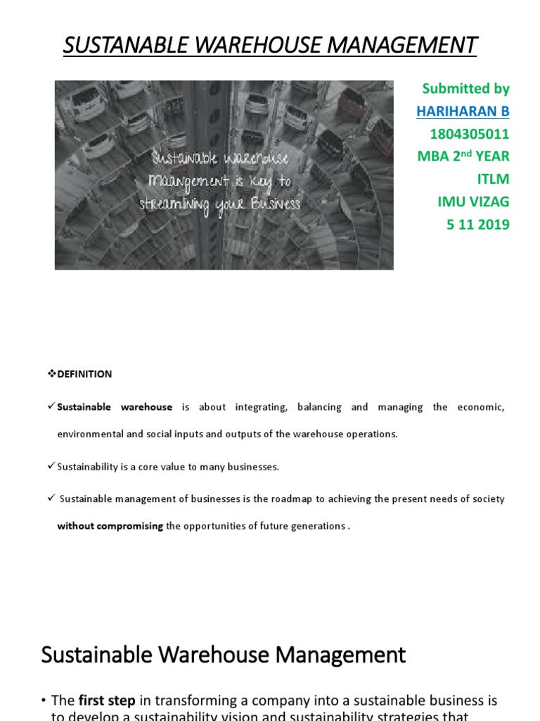 A Framework for Developing Sustainable Warehouse Management Models ...