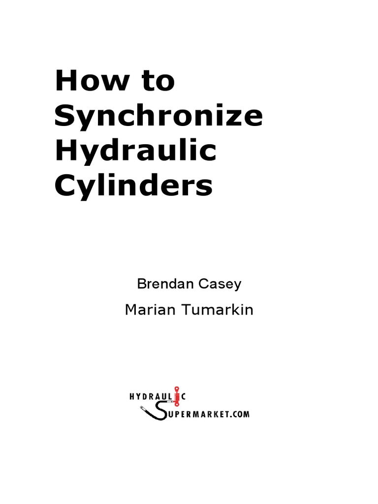 Guide To Synchronizing Cylinders PDF | PDF | Pump | Cylinder (Engine)