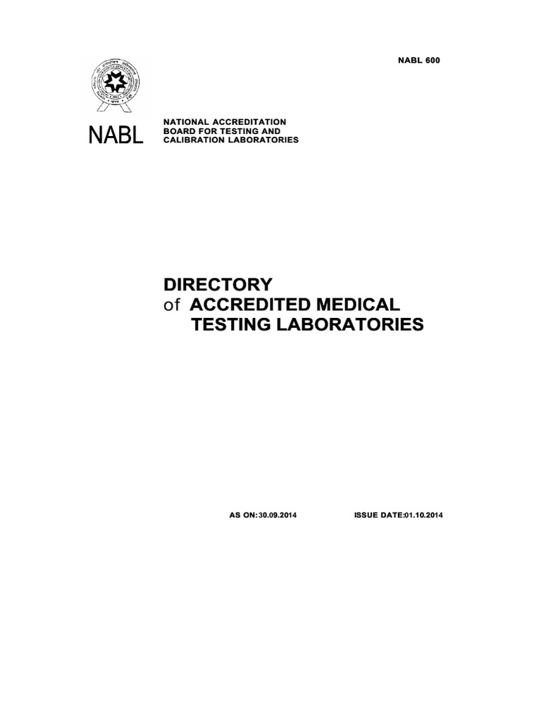 NABL Certified MEDICAL Labs-2014 | PDF | Pathology | Medical Laboratory