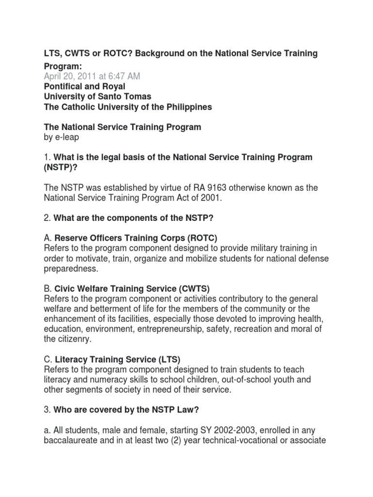 Lts Project | PDF | Military | Military Science