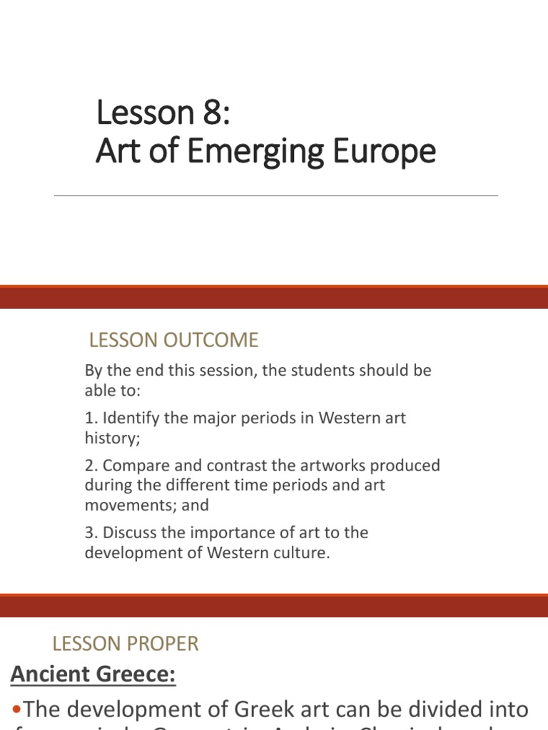Art Movements in Emerging Europe | PDF | Impressionism | Ancient Greece
