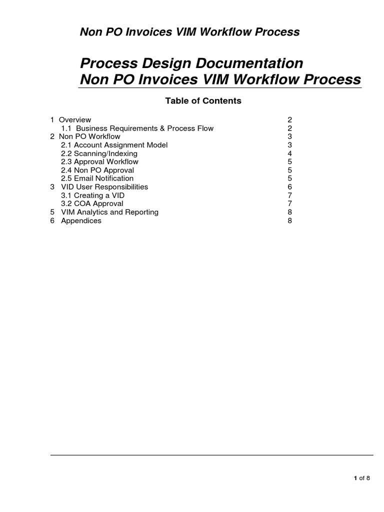 NPO Invoices - VIM (Open Text) Workflow | PDF | Invoice | Computing