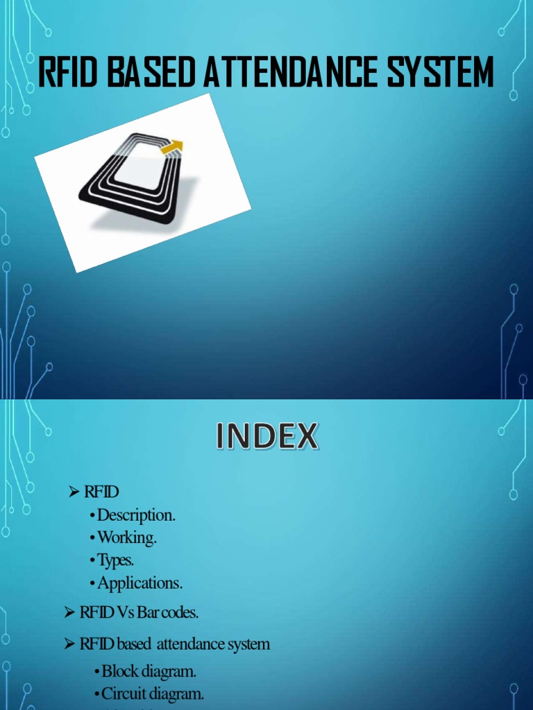 RFID Attendance System Overview | PDF | Radio Frequency Identification ...
