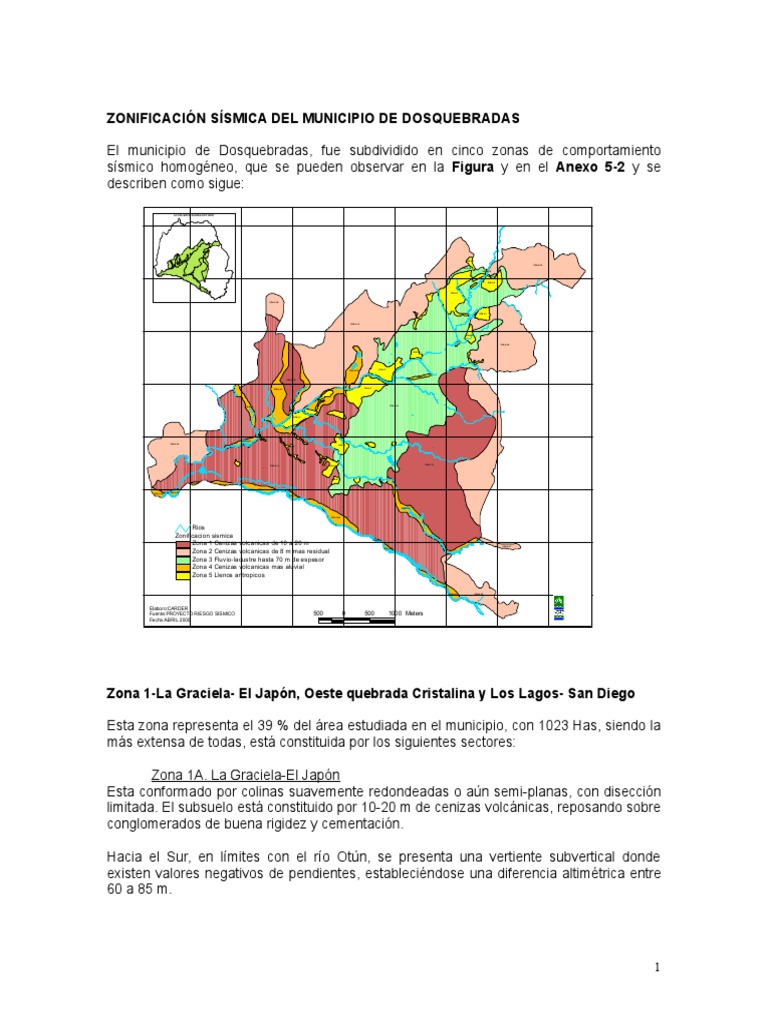 Microzonificación Sísmica Dosquebradas | PDF | Temblores | Roca (geología)