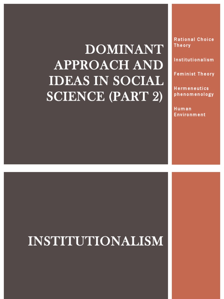 Feminist Institutionalism and Hermeneutics | PDF | Institution | Gender