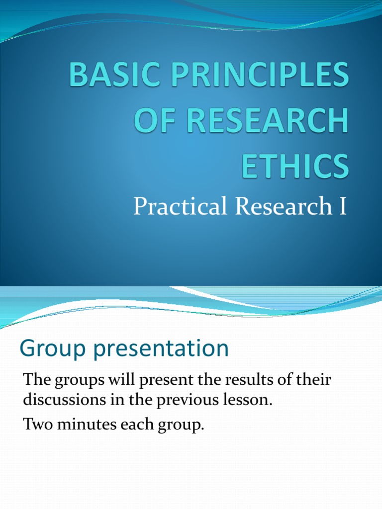 Ethical Principles in Research | PDF | Informed Consent | Social ...