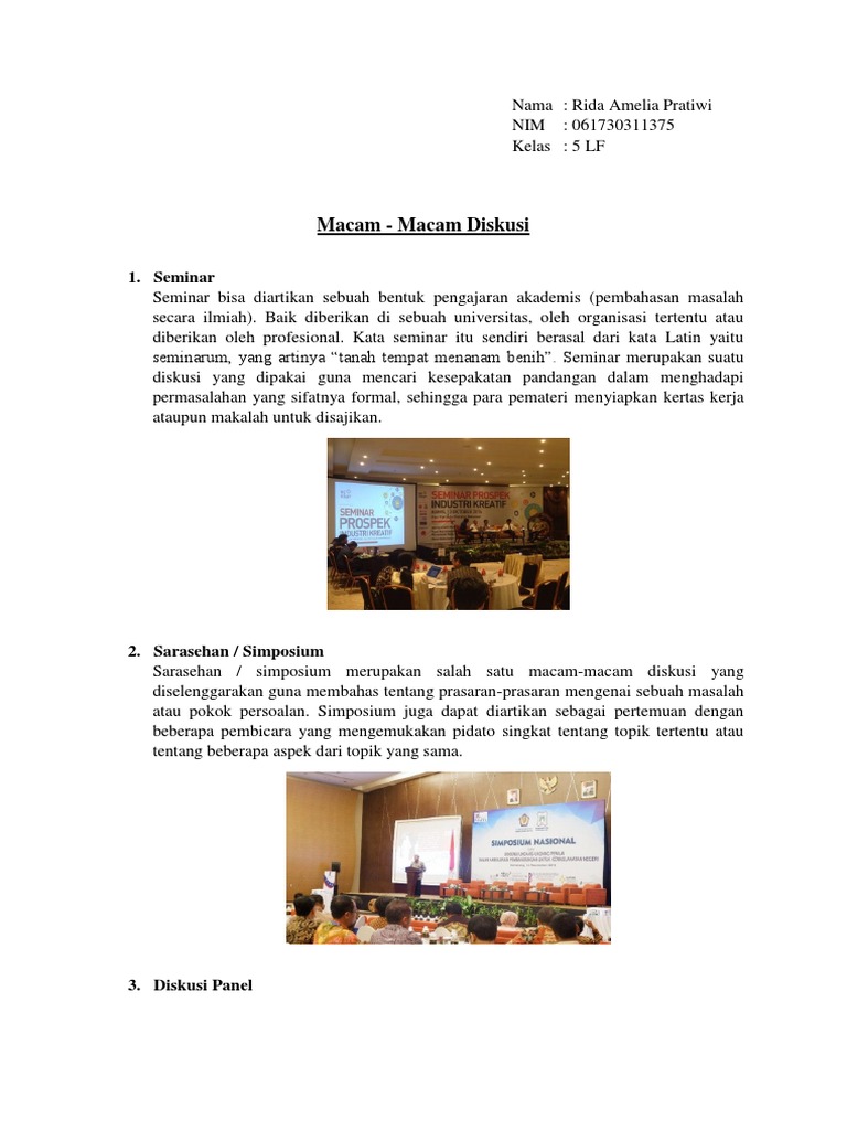(Tugas 2) Macam Macam Diskusi Wiwiww | PDF