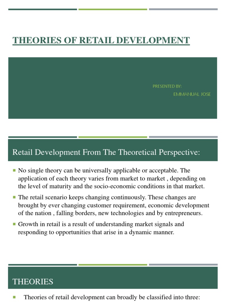 Class PPT 2 Retailtheories-180306094854 | PDF | Retail | Retailing