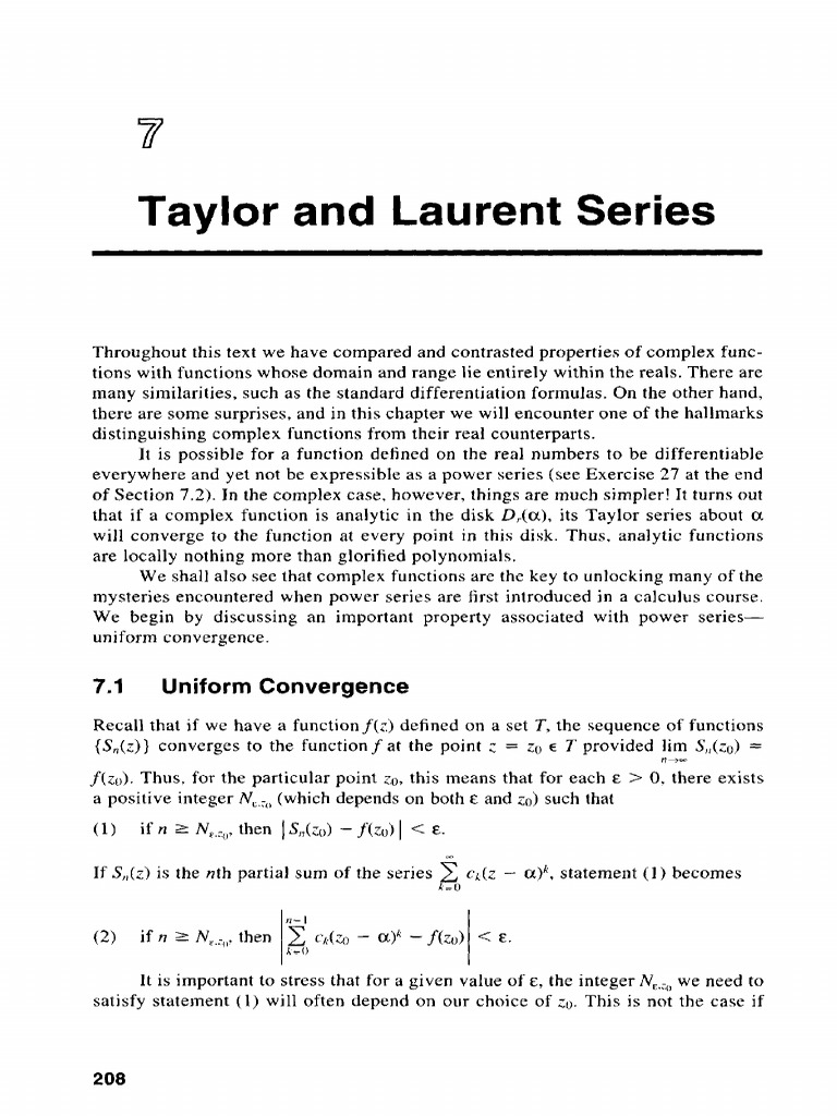 Chapter7 PDF | PDF | Series (Mathematics) | Power Series