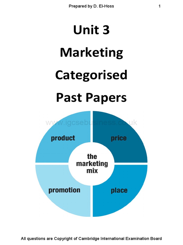 Unit 3 Igcse Business Past Papers PDF | PDF | Demand | Business