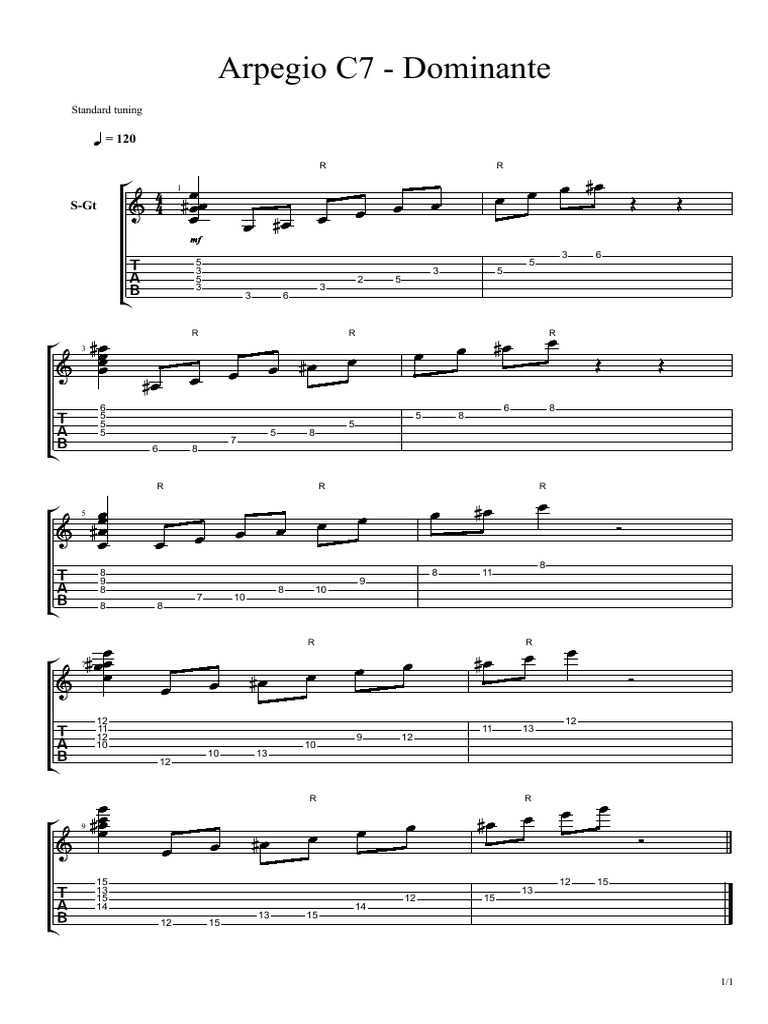 Arpegio C7 - Dominante | PDF