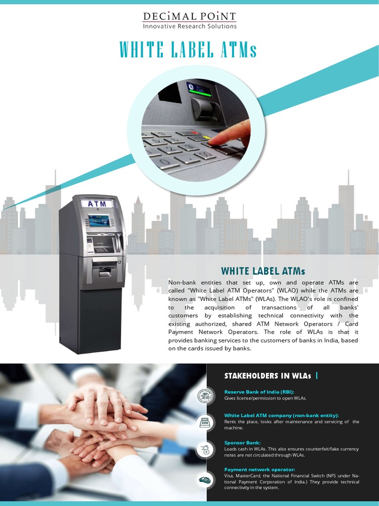 White Label Atm | PDF | Automated Teller Machine | Reserve Bank Of India