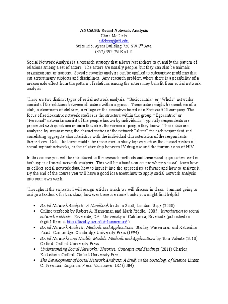 Social Network Analysis | PDF | Social Network | Networks Social Network Analysis | PDF | Social Network | Networks