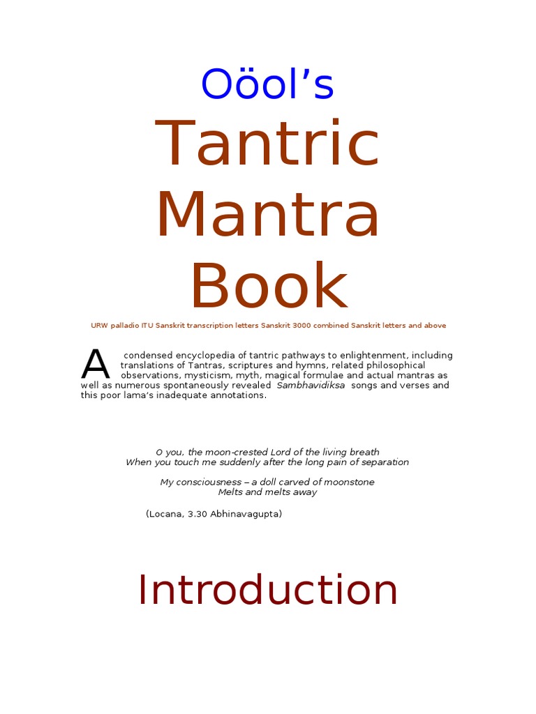 Tantric Mantra Book PDF | PDF | Kali | Hindu Tantra
