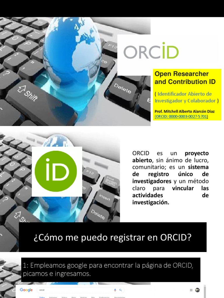 Orcid - Tutorial | PDF