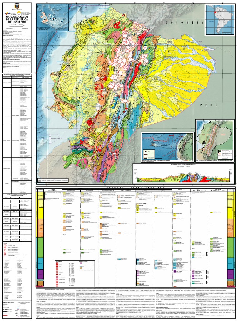 Mapa Geologico Del Ecuador PDF | PDF | Centroamérica | America latina