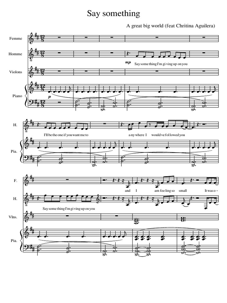 Say Something PDF | PDF