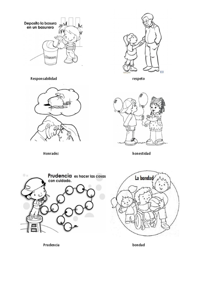 Honestidad Para Colorear
