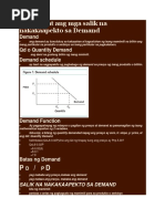Ano Ang Kahulugan NG Demand, Demand Function | PDF