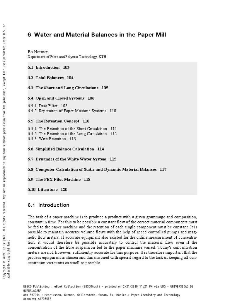Balance | PDF | Paper | Pulp (Paper)