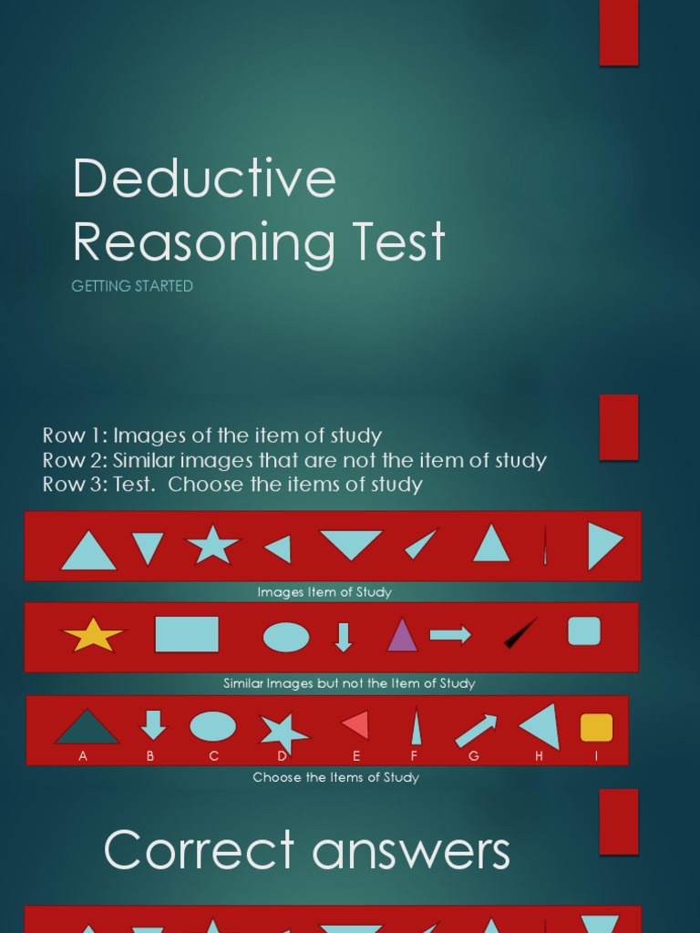 Deductive Reasoning Test | PDF
