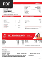 MobileBill Airtel Format | PDF | Invoice | Cheque