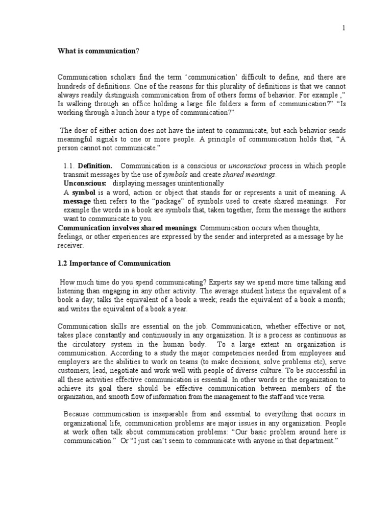 Communication Skills Fundamental | PDF | Nonverbal Communication | Gesture