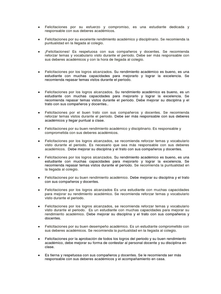 Ejemplo Observaciones | PDF | Aprendizaje | Plan de estudios