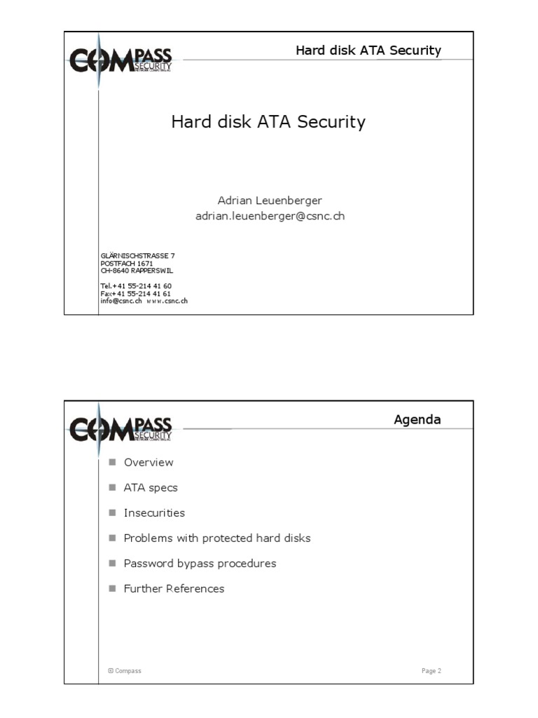 Harddisk Ata Security v1.1-1 | PDF | Password | Bios