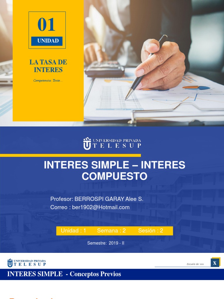 Interés Simple y Compuesto: Definiciones y Ejercicios | PDF | Interés ...