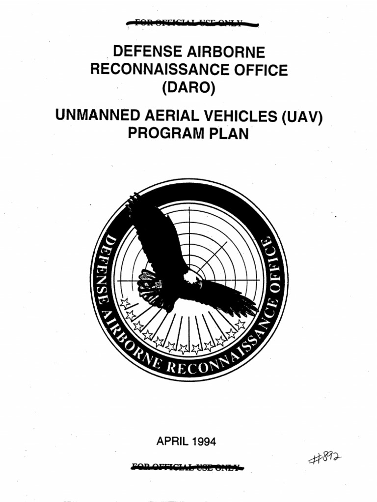 Department of Defense - Unmanned Aerial Vehicles (UAV) - Program Plan | PDF
