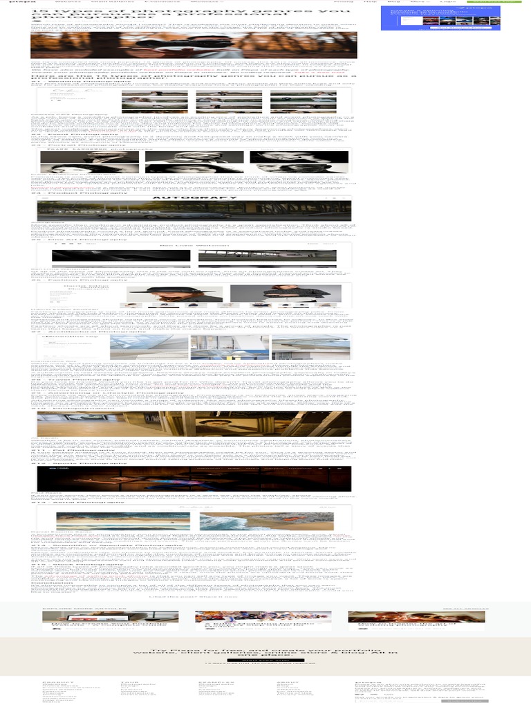 15 Photography Genres to Explore | PDF | Portrait Photography | Advertising