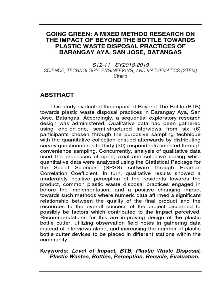 Final FINAL IMRAD PDF | PDF | Qualitative Research | Quantitative Research