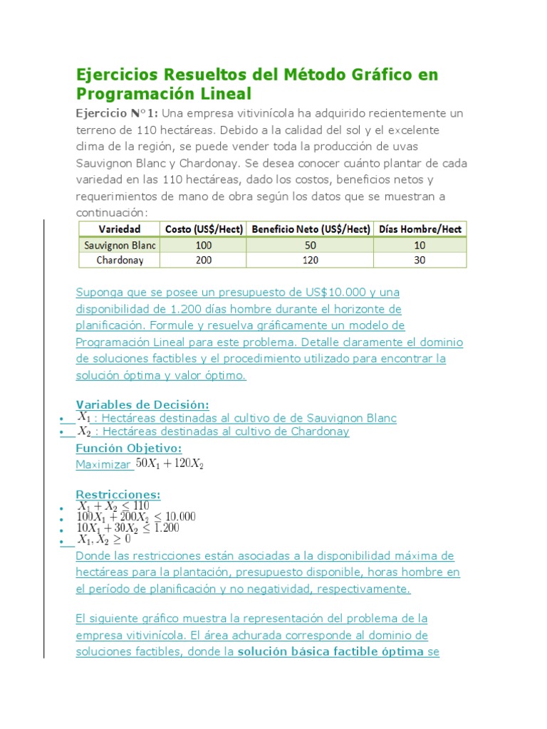Metodo Grafico | PDF | Programación lineal | Presupuesto
